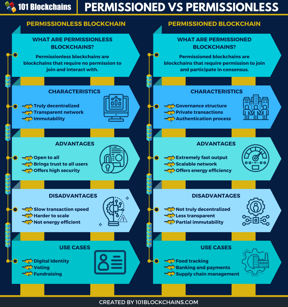 Permissioned vs Permissionless Blockchains - 101 Blockchains