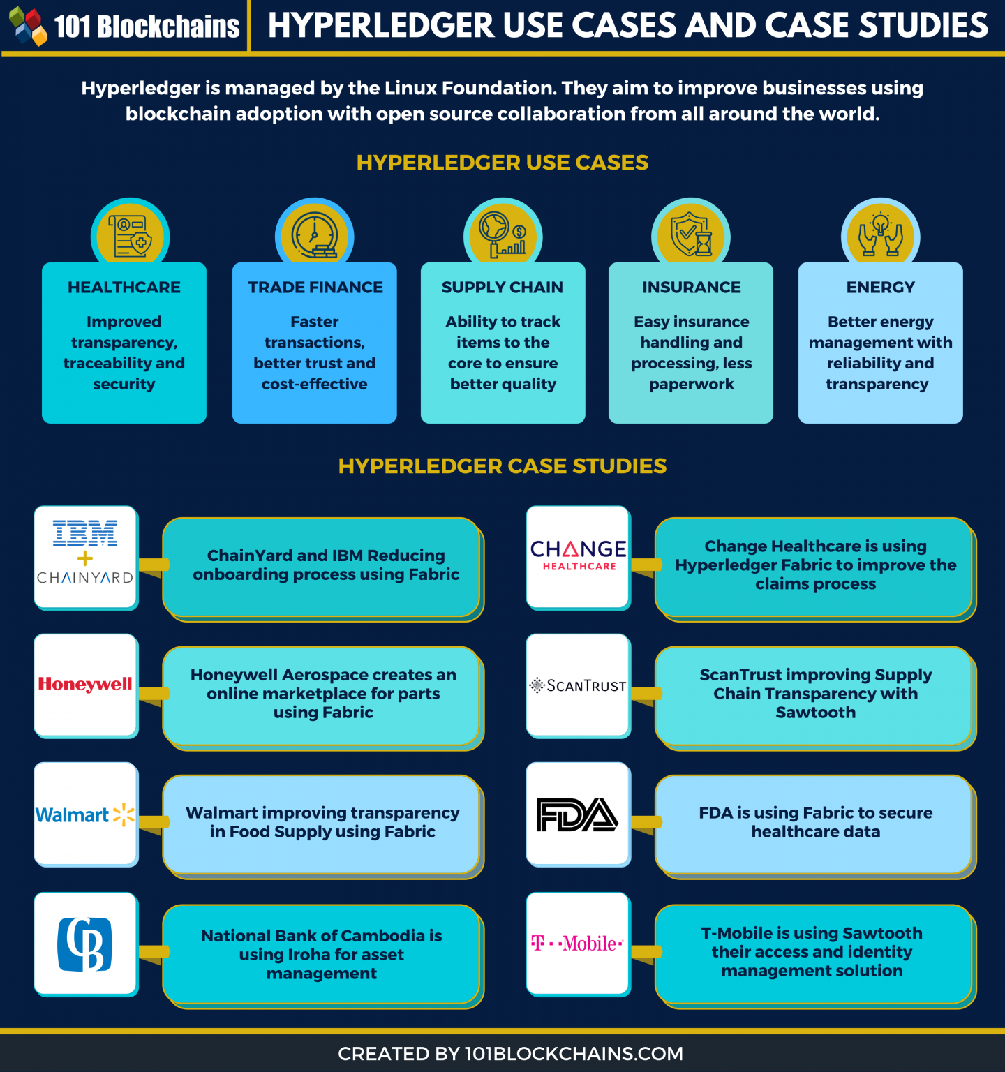 Hyperledger Use Cases And Case Studies - 101 Blockchains