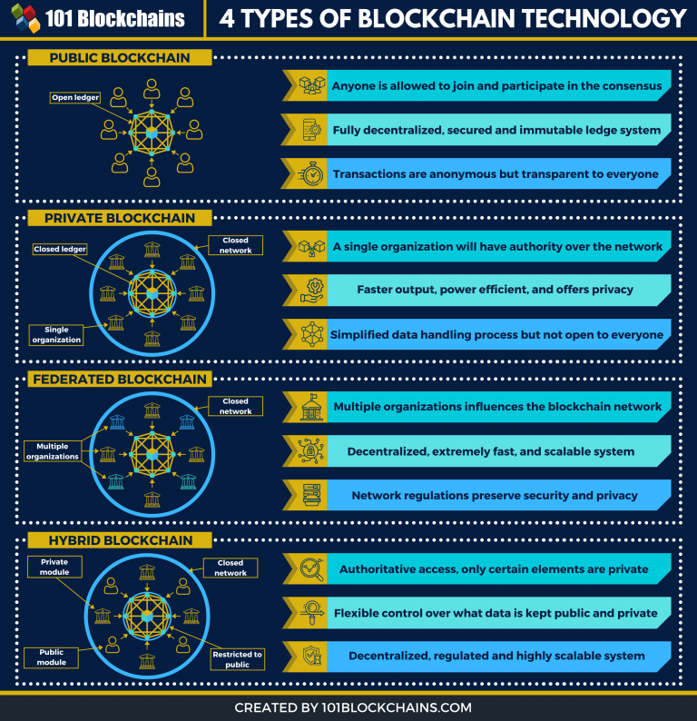 What Are The Different Types of Blockchain Technology? - 101 Blockchains