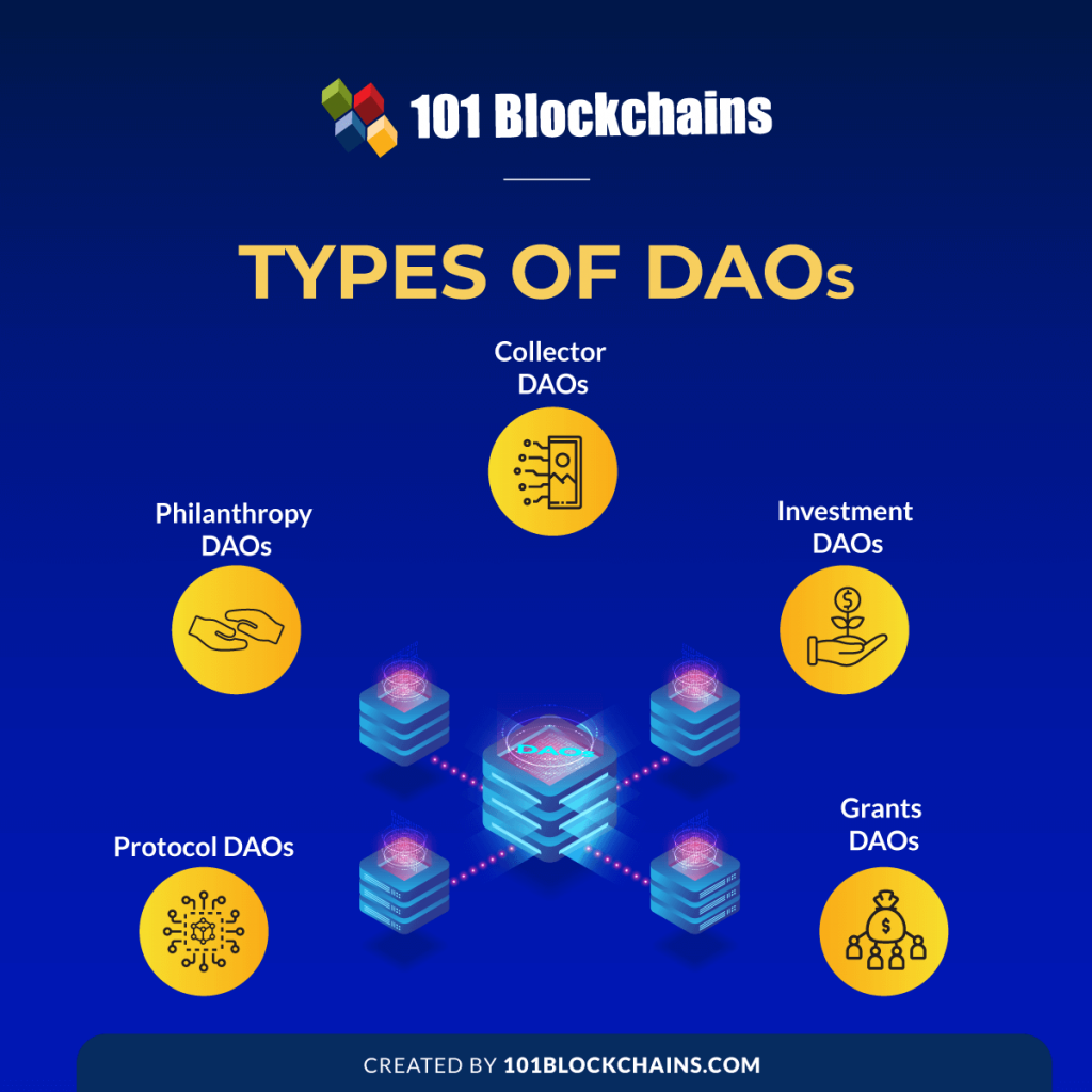 Know the Different Types of DAOs - 101 Blockchains