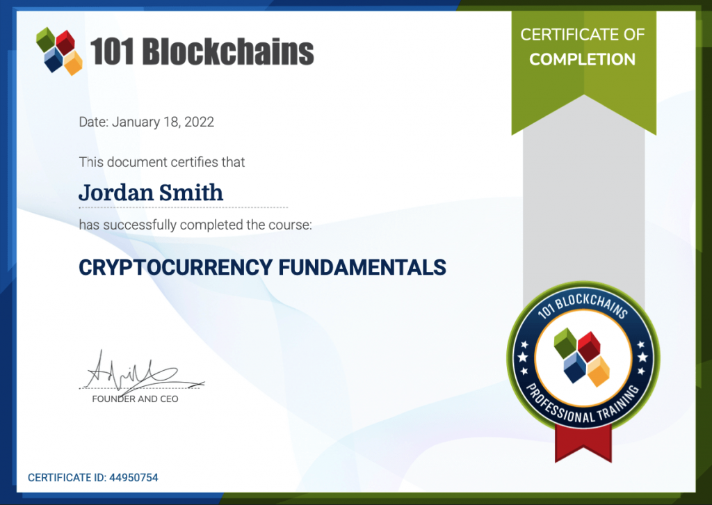 Cryptocurrency Fundamentals - 101 Blockchains