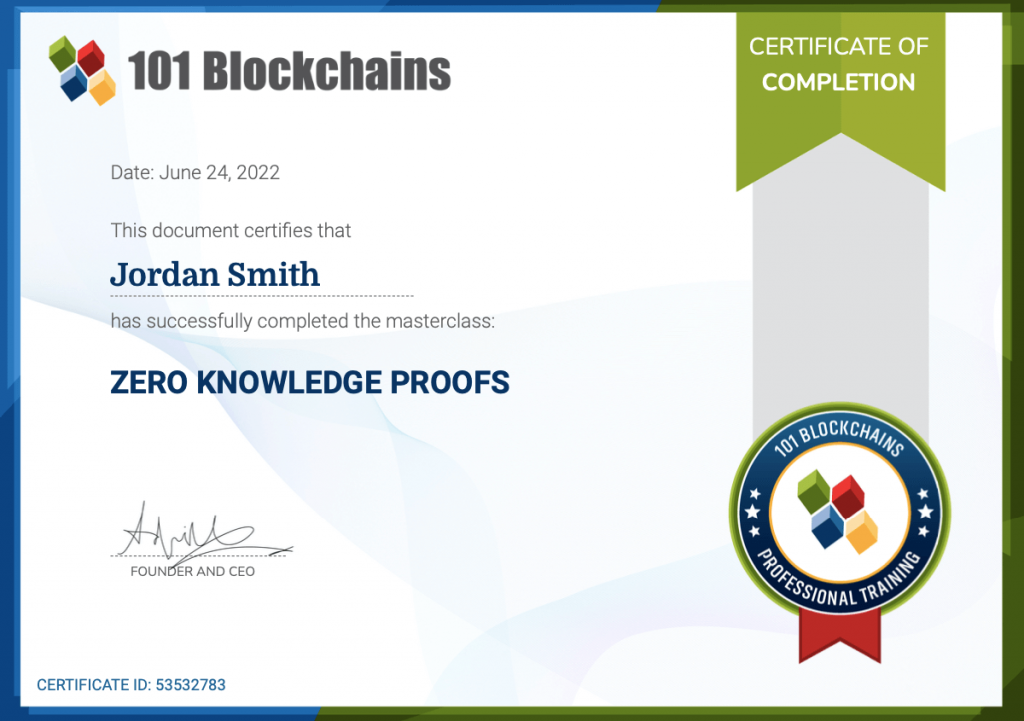Zero Knowledge Proofs (ZKP) Masterclass - 101 Blockchains