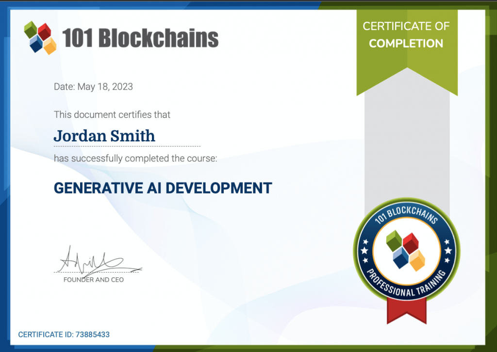 Generative AI Development - 101 Blockchains
