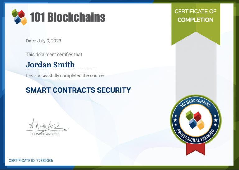Smart Contracts Security - 101 Blockchains
