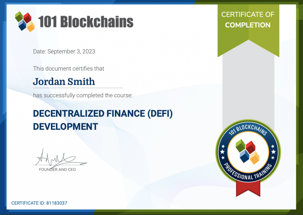 DeFi Development - 101 Blockchains