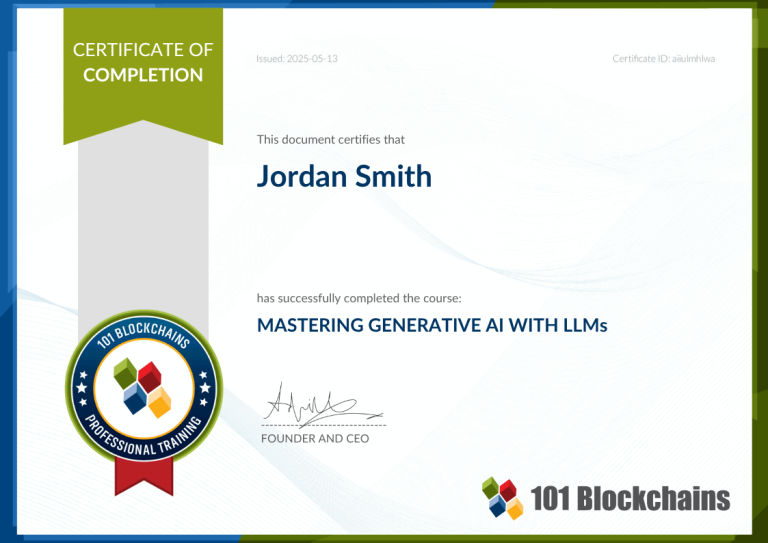 Mastering Generative AI with LLMs - 101 Blockchains